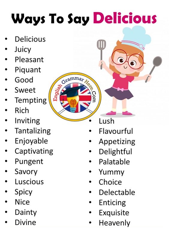 Ways to Say Delicious – TUTORING YOU