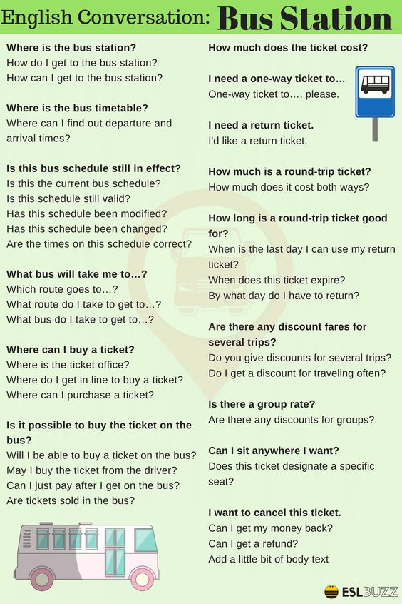 Conversation Starters–The Bus Station – TUTORING YOU